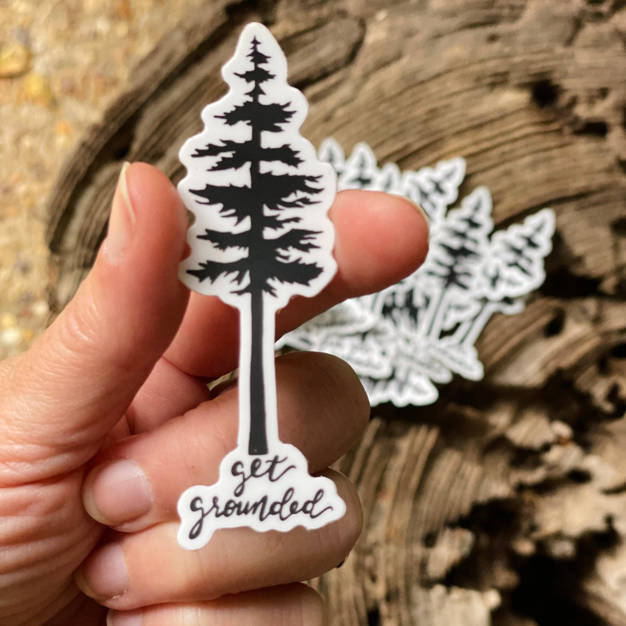 “Get Grounded” 3” Sticker – Nature Tree Vinyl Art | Havyn